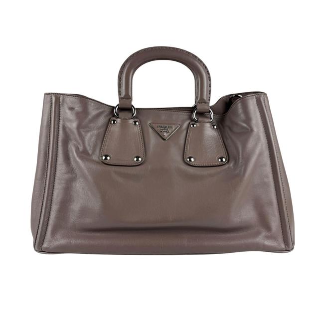 PRADA プラダ ハンドバッグ ショルダーバッグ パープルグレー 14055 レディース【中古】 z4615