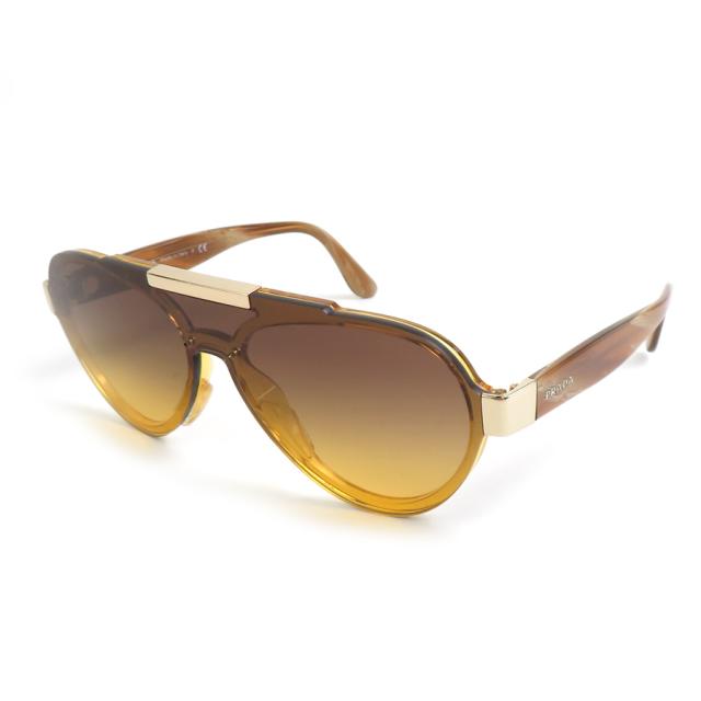 PRADA プラダ サングラス イエローブラウン 14057 ユニセックス【中古】 56054n