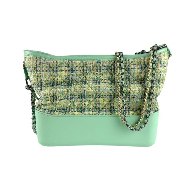 CHANEL シャネル ガブリエル ホーボー ショルダーバッグ グリーン系 14065 レディース【中古】 z4784
