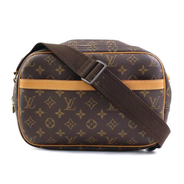 LOUIS VUITTON ルイ ヴィトン リポーターPM M45254 ショルダーバッグ ブラウン 14057 ユニセックス【中古】 90083g