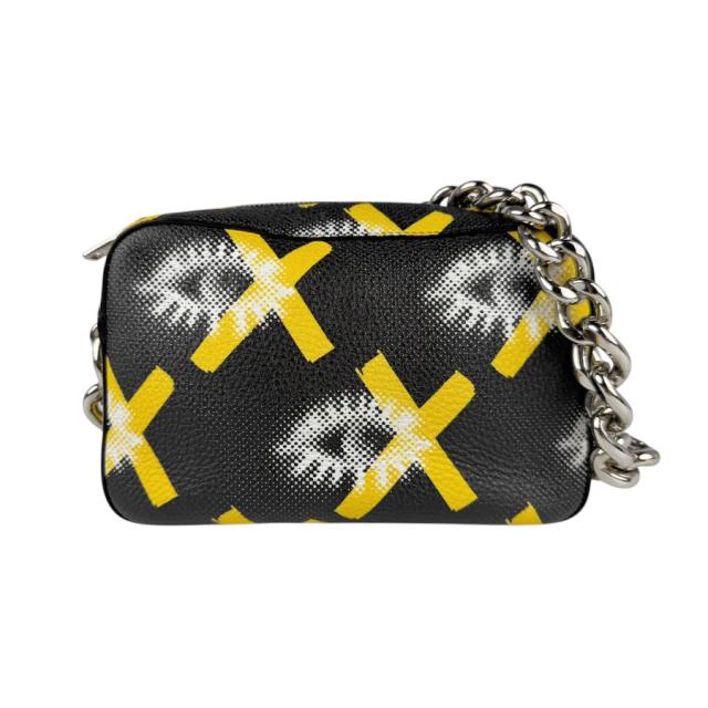 PRADA プラダ ショルダーバッグ ブラック/イエロー/ホワイト/シルバー 14054 レディース【中古】 z5029