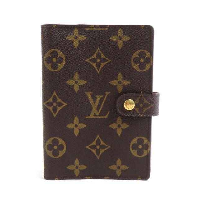 LOUIS VUITTON ルイ ヴィトン アジェンダPM モノグラム 手帳カバー ブラウン 14057 ユニセックス【中古】 e60321a