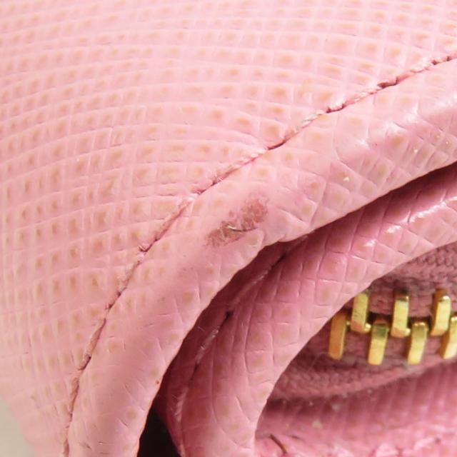 PRADA プラダ 二つ折り財布 ピンク 14061 レディース【中古】 r10541a