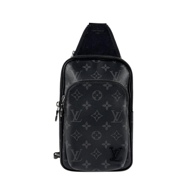LOUIS VUITTON ルイ ヴィトン アヴェニュー スリングバッグPM モノグラム エクリプス M47137 ボディバッグ ブラック 14054 メンズ【中古】 z5165