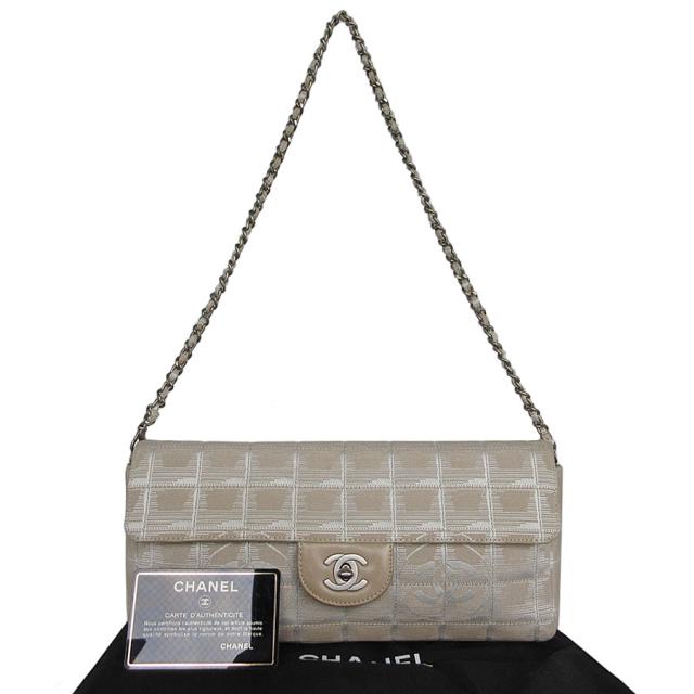 CHANEL シャネル ニュートラベルライン ショルダーバッグ ベージュ 14059 レディース【中古】 s0629g