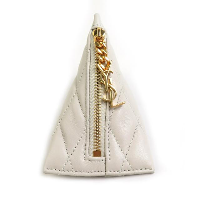 SAINT LAURENT サンローラン ケース アイボリー 14056 レディース【中古】 56106g