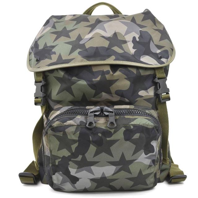 Valentino Garavani ヴァレンティノ ガラヴァーニ リュック カーキ 14058 ユニセックス【中古】 r10554g