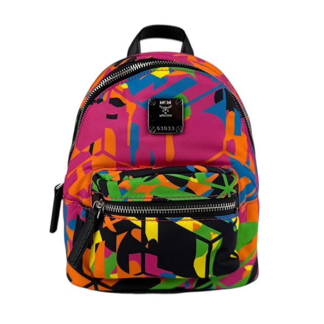 MCM エム シー エム ボディバッグ 斜め掛けショルダーバッグ マルチカラー/ブラック 14072 ユニセックス【中古】 z5259