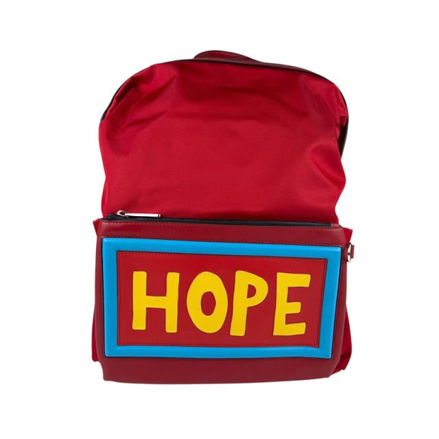 FENDI フェンディ 7VZ035-6C1 リュック レッド×イエロー×ブルー 14060 ユニセックス【中古】 z5290