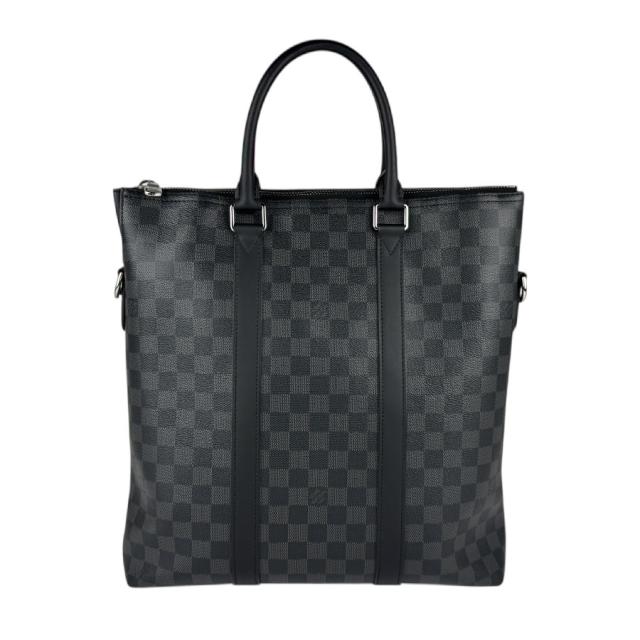 LOUIS VUITTON ルイ ヴィトン アントントート ダミエグラフィット N40000 ハンドバッグ ショルダーバッグ ダークグレー/ブラック 14055 メンズ【中古】 z5352