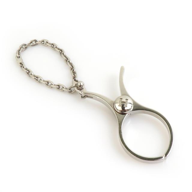 HERMES エルメス フィロー チャーム グローブホルダー シルバー 14069 レディース【中古】 e60429a