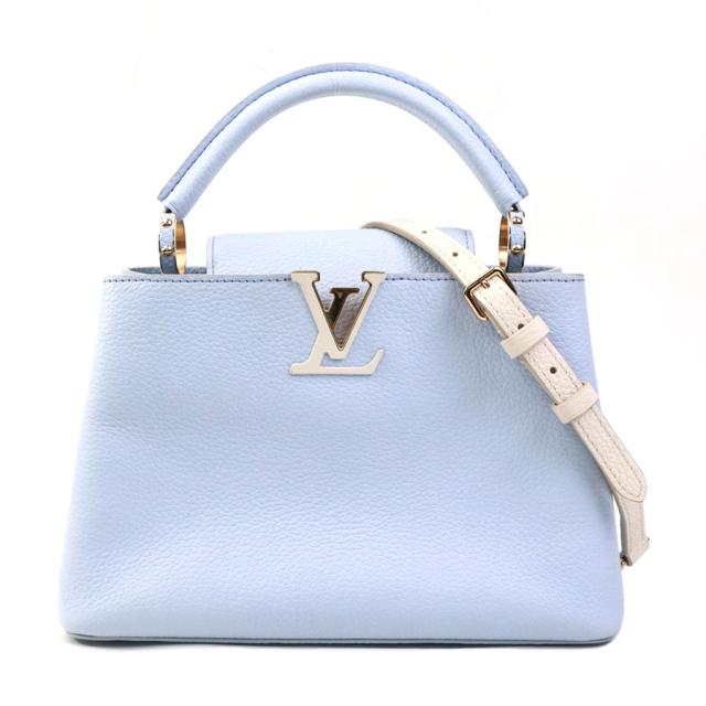 LOUIS VUITTON ルイ ヴィトン カプシーヌBB M59512 ハンドバッグ ショルダーバッグ ライトパープル×アイボリー 14064 レディース【中古】 90129k