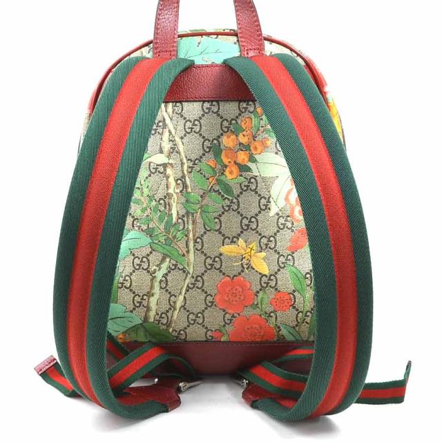 GUCCI グッチ リュック ベージュブラウン/レッド/マルチカラー 14072