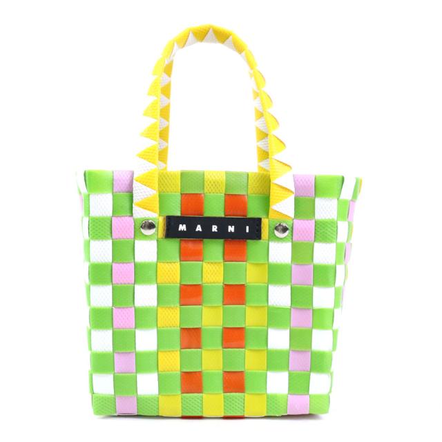 MARNI マルニ ウーブン マイクロ マルニ マーケット ハンドバッグ マルチカラー 14072 キッズ【中古】 r10585j
