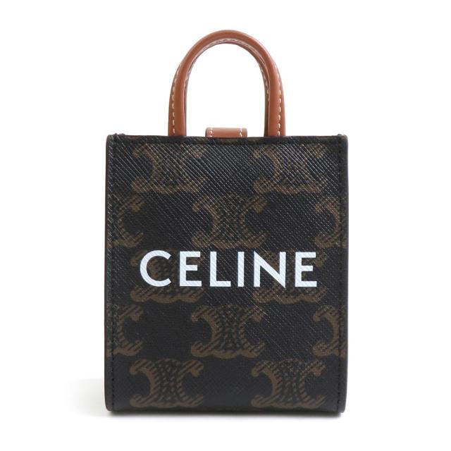 CELINE セリーヌ マイクロ バーティカル カバ チャーム ブラウン 14057 レディース【中古】 e60462i