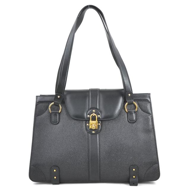 Salvatore Ferragamo サルヴァトーレフェラガモ ガンチーニ ショルダーバッグ ブラック 14054 レディース【中古】 e60471a