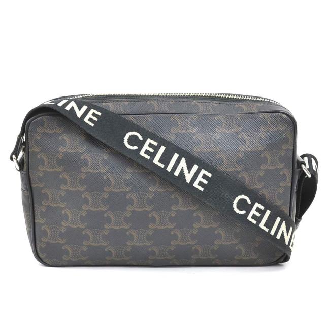 CELINE セリーヌ ショルダーバッグ ブラウン×ブラック 14057 ユニセックス【中古】 90138a