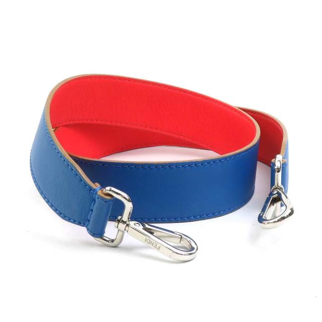 FENDI フェンディ ショルダーストラップ ブルー×レッド 14067 レディース【中古】 56188a