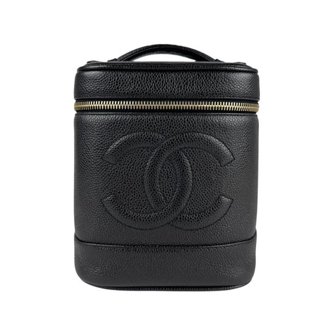 CHANEL シャネル ハンドバッグ バニティバッグ ブラック 14054 レディース【中古】 z5774