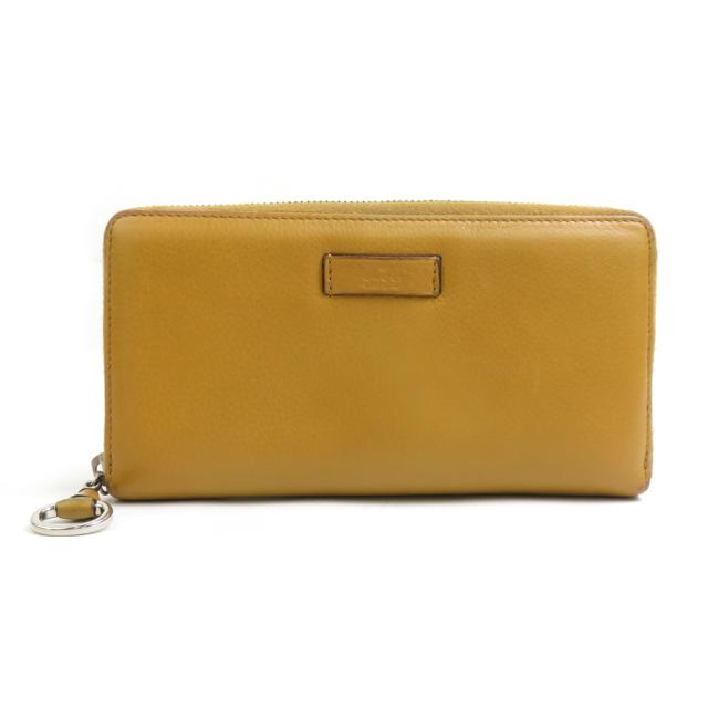 GUCCI グッチ 224246 ラウンドファスナー長財布 ベージュブラウン 14057 ユニセックス【中古】 e60539a