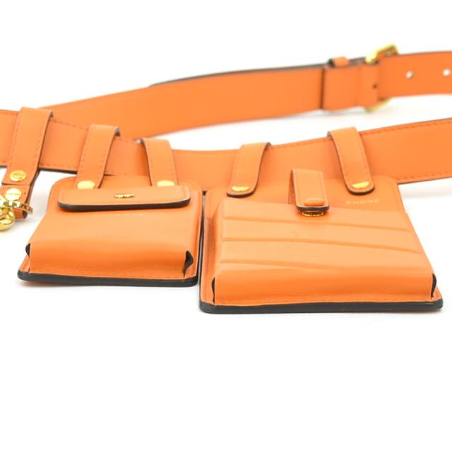FENDI フェンディ ベルトバッグ ベルトポーチ オレンジ 14062 メンズ