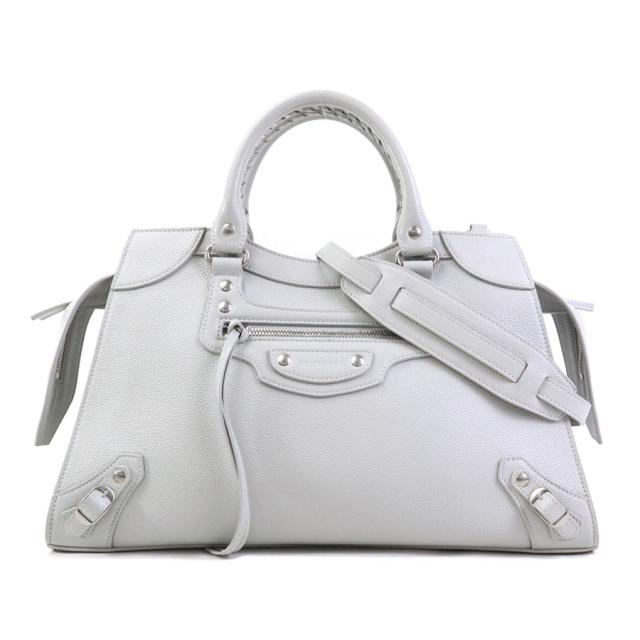 BALENCIAGA バレンシアガ ネオクラシック ハンドバッグ ショルダーバッグ ライトグレー 14055 レディース【中古】 e60573f