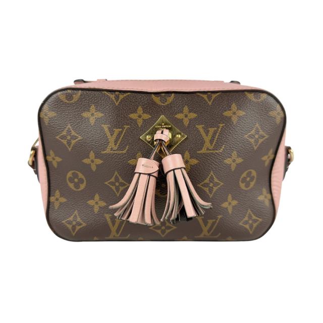 LOUIS VUITTON ルイ ヴィトン サントンジュ モノグラム M44442 斜め掛けショルダーバッグ ハンドバッグ ブラウン/ピンク 14057 レディース【中古】 z5813