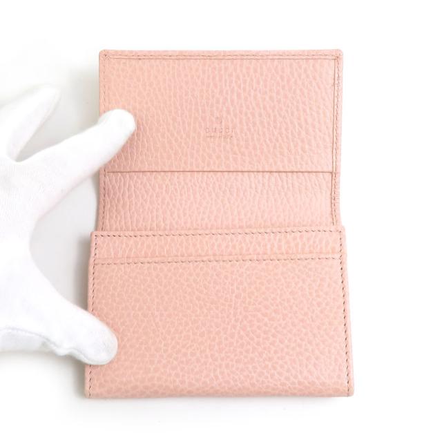 GUCCI グッチ 474748 カードケース 名刺入れ ピンク 14061 レディース