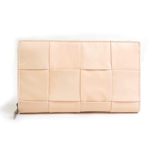 BOTTEGAVENETA ボッテガヴェネタ ラウンドファスナー長財布 メロンウォッシュド 14061 ユニセックス【中古】 h31302i