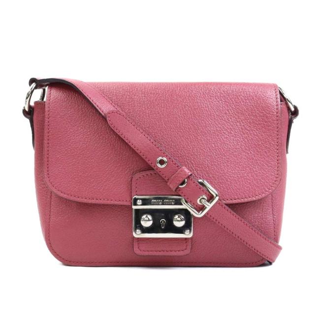 MIUMIU ミュウミュウ RT0638 ショルダーバッグ ピンク 14061 レディース【中古】 h31320a