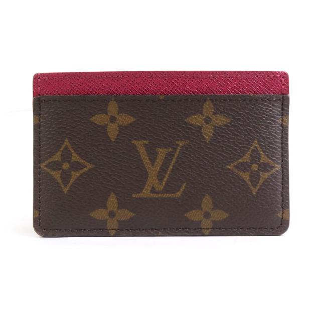 LOUIS VUITTON ルイ ヴィトン ポルト カルト サーンプル M60703 カードケース フューシャ 14057 レディース【中古】 h31346a