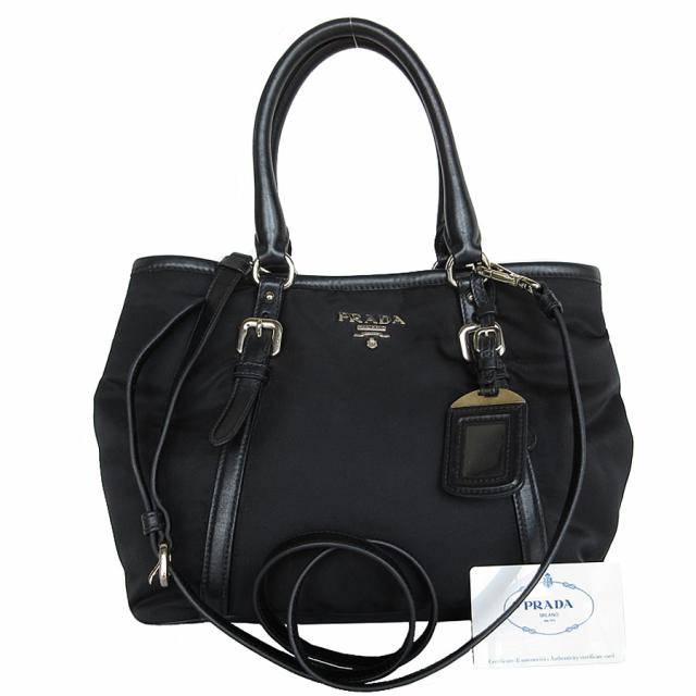 PRADA プラダ ハンドバッグ ショルダーバッグ ブラック 14054 レディース【中古】 s0667k