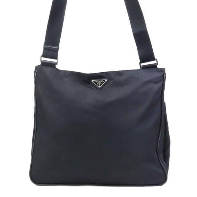 PRADA プラダ 斜め掛けショルダーバッグ ブラック 14054 メンズ【中古