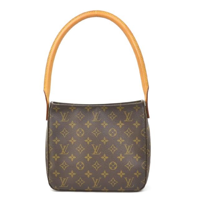 LOUIS VUITTON ルイ ヴィトン ルーピング MM モノグラム M51146 ショルダーバッグ ブラウン 14057 レディース【中古】 e60672i