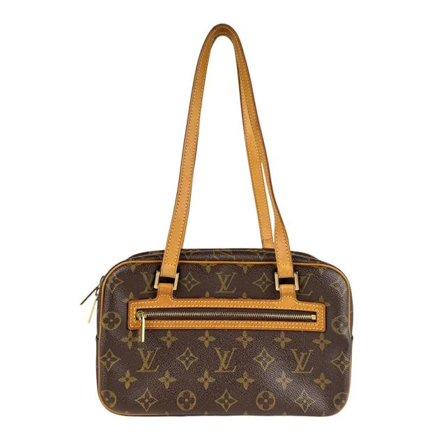 LOUIS VUITTON ルイ ヴィトン シテMM モノグラム M51182 ショルダーバッグ ブラウン 14057 レディース【中古】 z6153