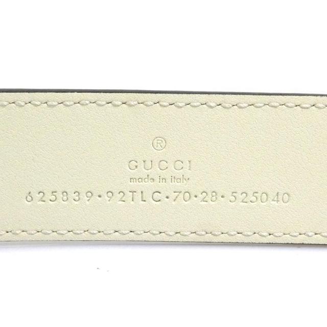 GUCCI グッチ 625839 ベルト アイボリー×ブラウン 14056 ユニセックス