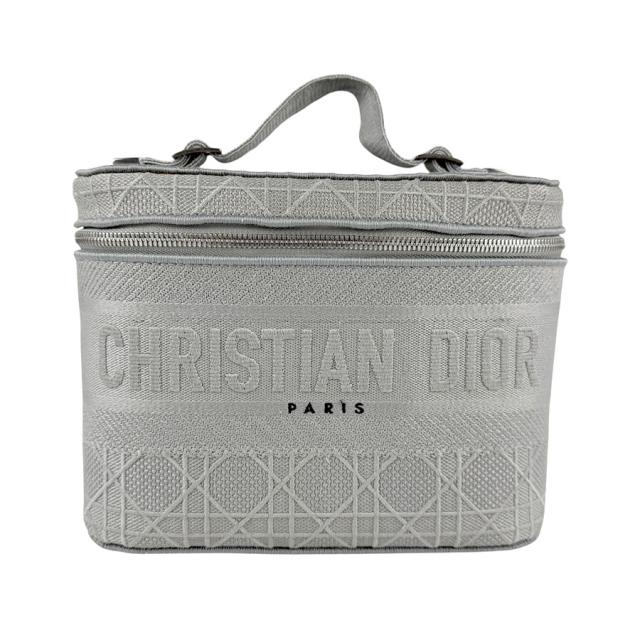 Christian Dior クリスチャンディオール ハンドバッグ バニティバッグ グレー 14055 レディース【中古】 z6288