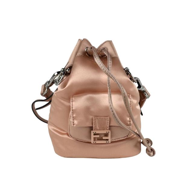 FENDI フェンディ モントレゾール ミニ 8BS010 A0W4 ショルダーバッグ ライトピンク 14061 レディース【中古】 z6291