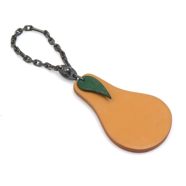 HERMES エルメス フルーツモチーフ ラフランス チャーム ブラウン/シルバー 14057 ユニセックス【中古】 e60748n