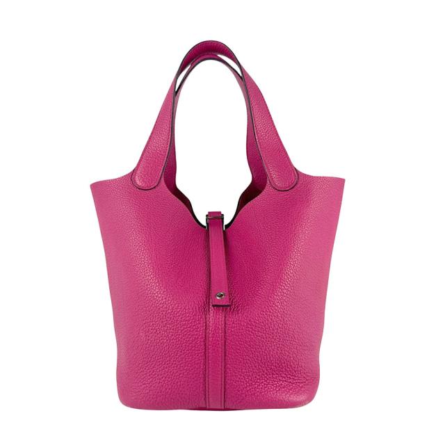 HERMES エルメス ピコタンロック MM ハンドバッグ ローズパープル 14061 レディース【中古】 z6253