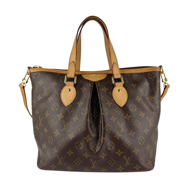 LOUIS VUITTON ルイ ヴィトン パレルモPM M40145 ショルダーバッグ ハンドバッグ ブラウン 14057 レディース【中古】 z6256
