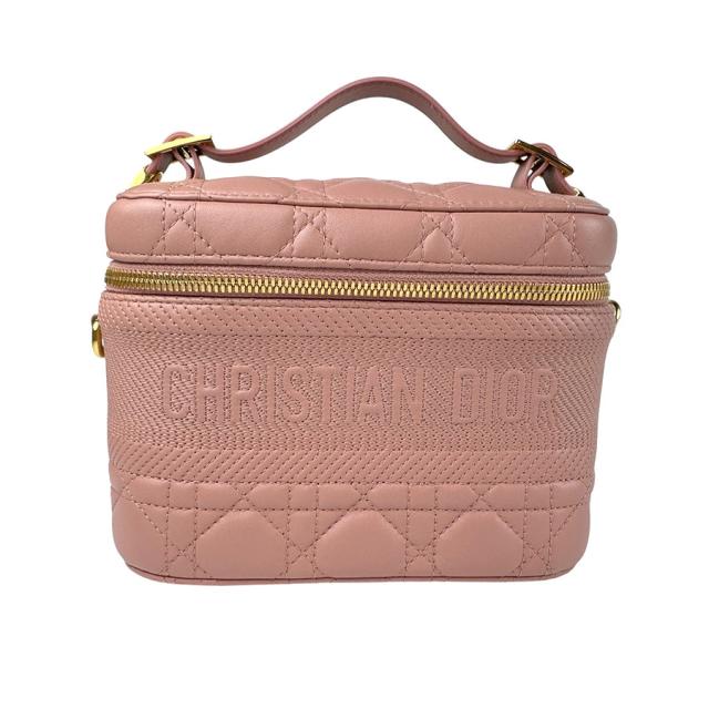 Christian Dior クリスチャンディオール ハンドバッグ ショルダーバッグ バニティバッグ ピンク系 14061 レディース【中古】 z6311