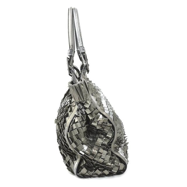 BURBERRY バーバリー ショルダーバッグ メタリックグレー 14055 メンズ