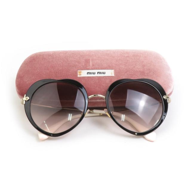 MIUMIU ミュウミュウ サングラス ブラック 14054 レディース【中古】 h31416g MIUMIU ミュウミュウ サングラス ブラック 14054 レディース【中古