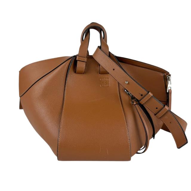 LOEWE ロエベ ハンモック ショルダーバッグ ブラウン 14057 レディース【中古】 z6413