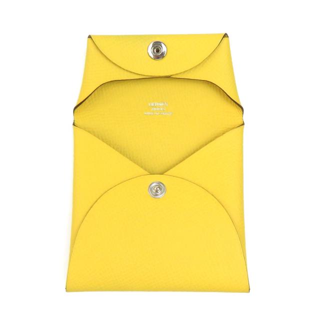 HERMES エルメス バスティア コインケース イエロー 14063 ユニ