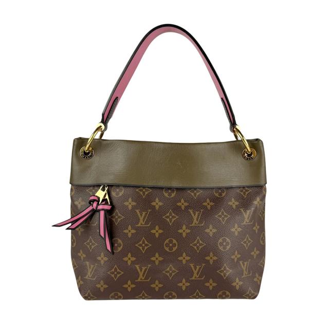 LOUIS VUITTON ルイ ヴィトン テュイルリーブザス M43159 ショルダーバッグ ブラウン×カーキ×ピンク 14057 レディース【中古】 z6391