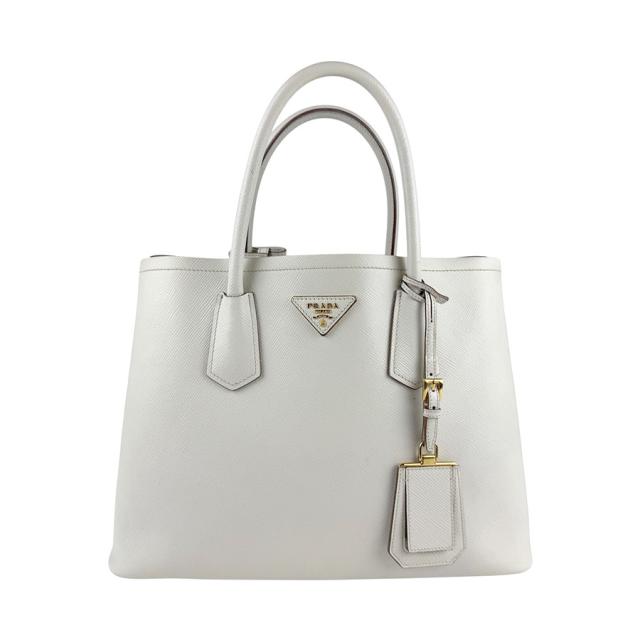 PRADA プラダ ハンドバッグ ショルダーバッグ オフホワイト 14056 レディース【中古】 z6367