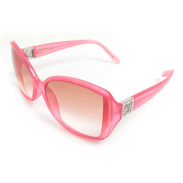 LOEWE ロエベ アナグラム サングラス ピンク/シルバー 14061 レディース【中古】 e60800g