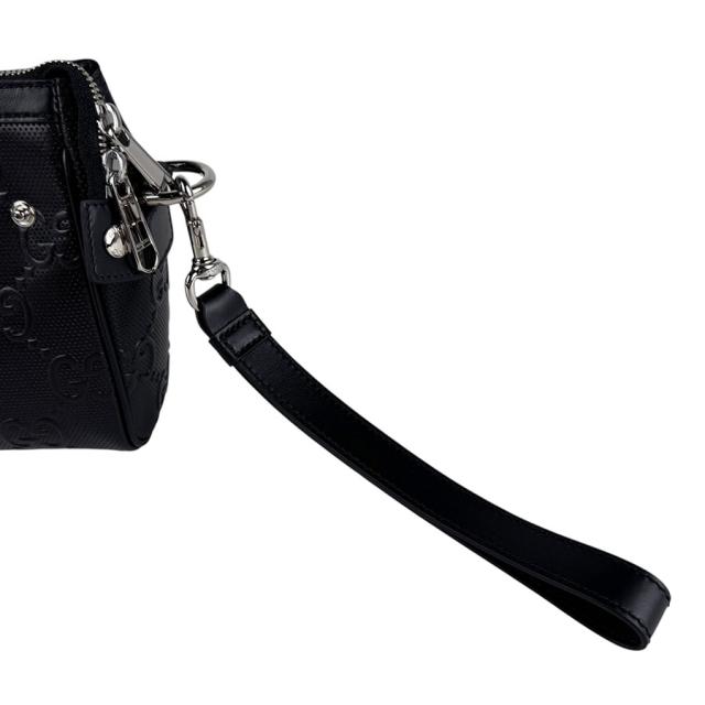 GUCCI グッチ 674058 クラッチバッグ ブラック 14054 メンズ【中古